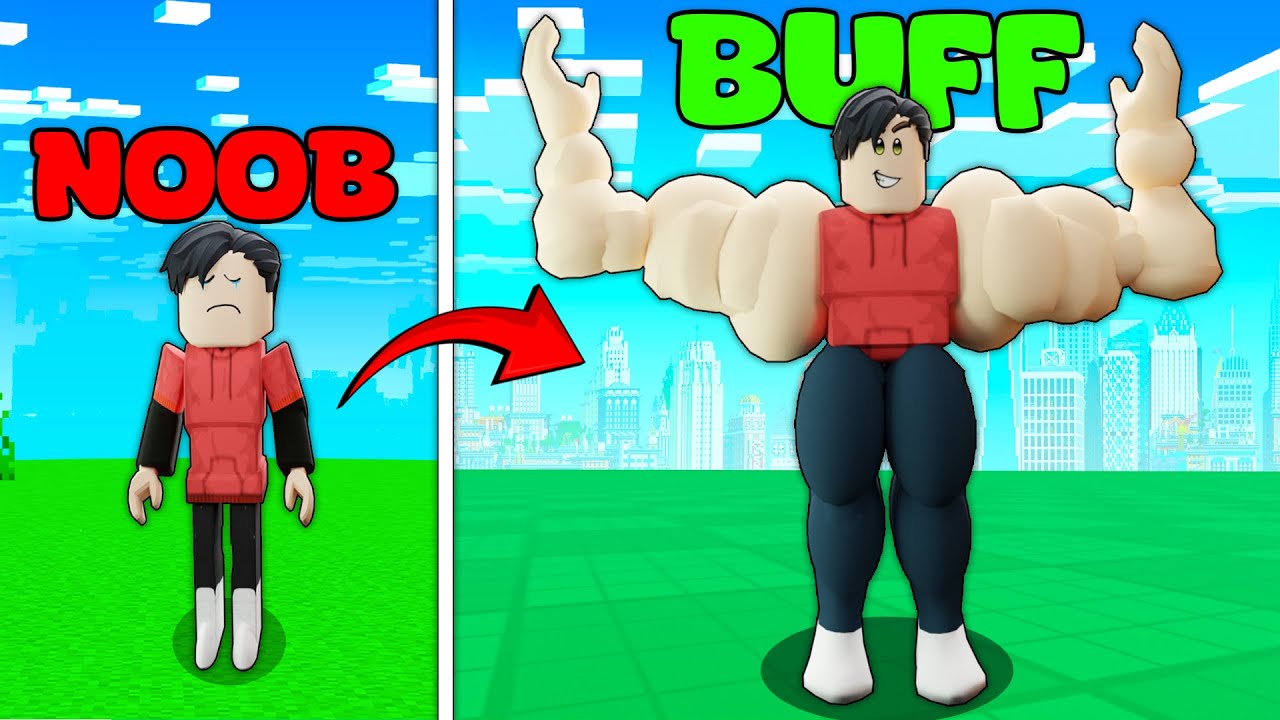 Upgrading NOOB to STRONGEST NOOB EVER in Roblox! - YouTube