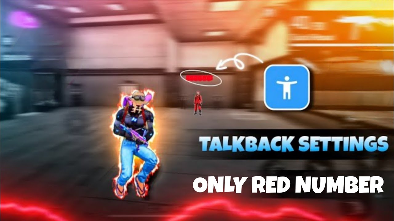 only red number HEADSHOT free fire TALKBACK SETTING - YouTube