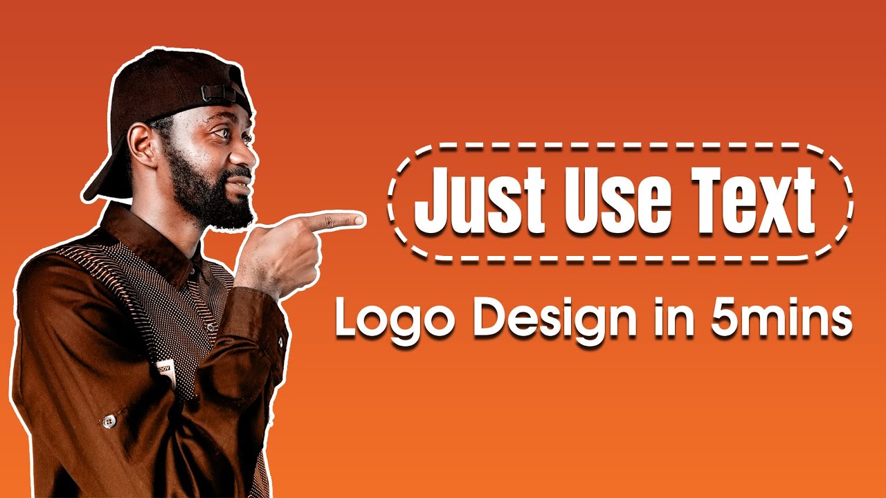 How to design a Simple Logo using Text (Wordmark Logo Design). - YouTube