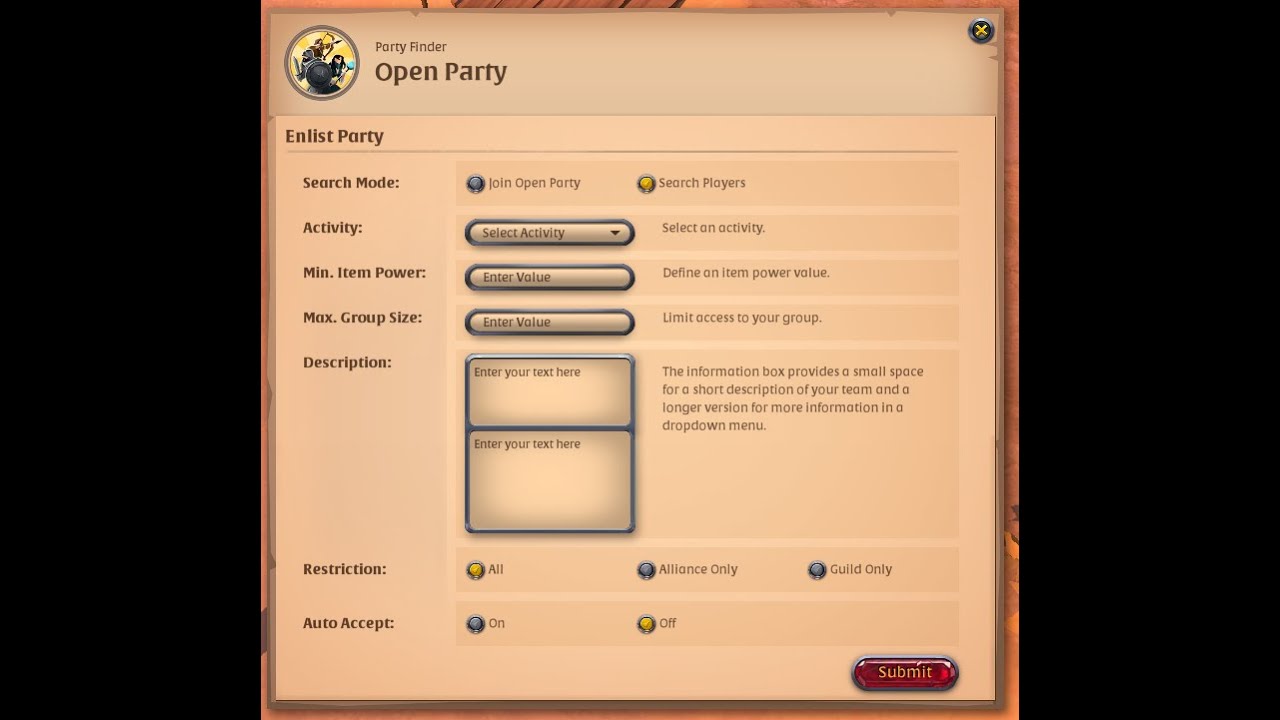Albion Online - Party Finder - YouTube