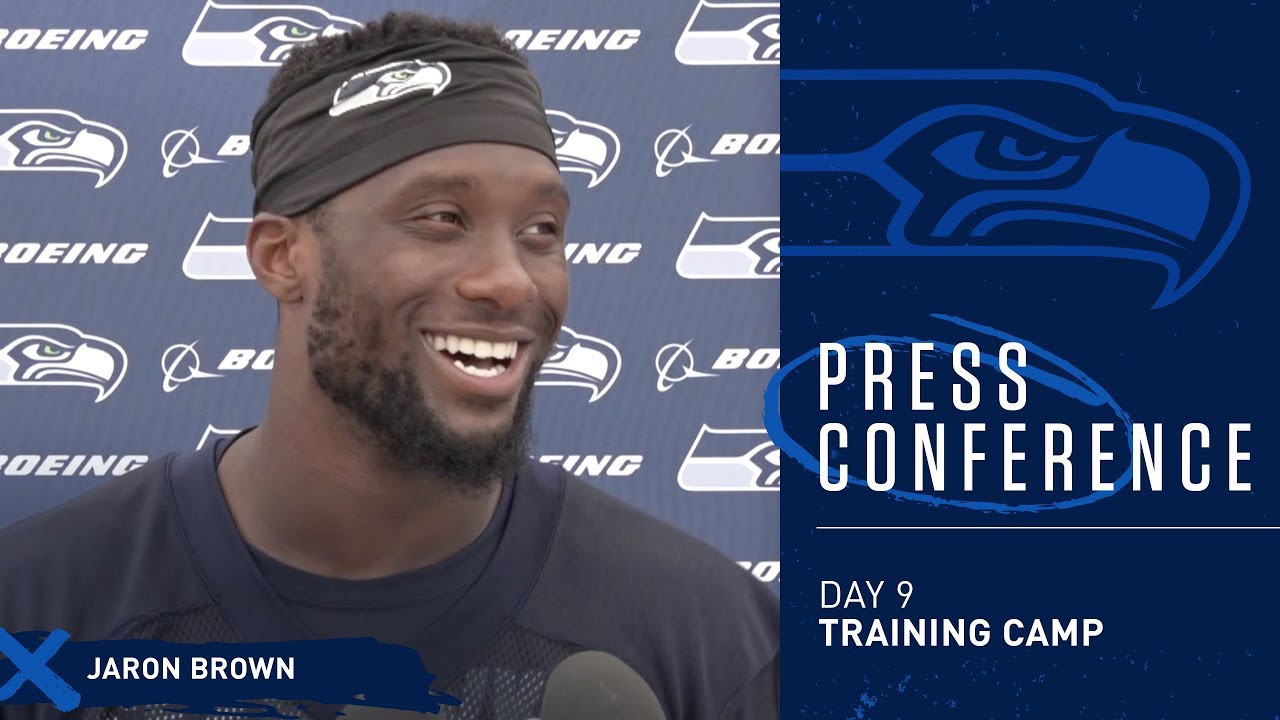 Seahawks Wide Receiver Jaron Brown Training Camp Day 9 Press Conference ...