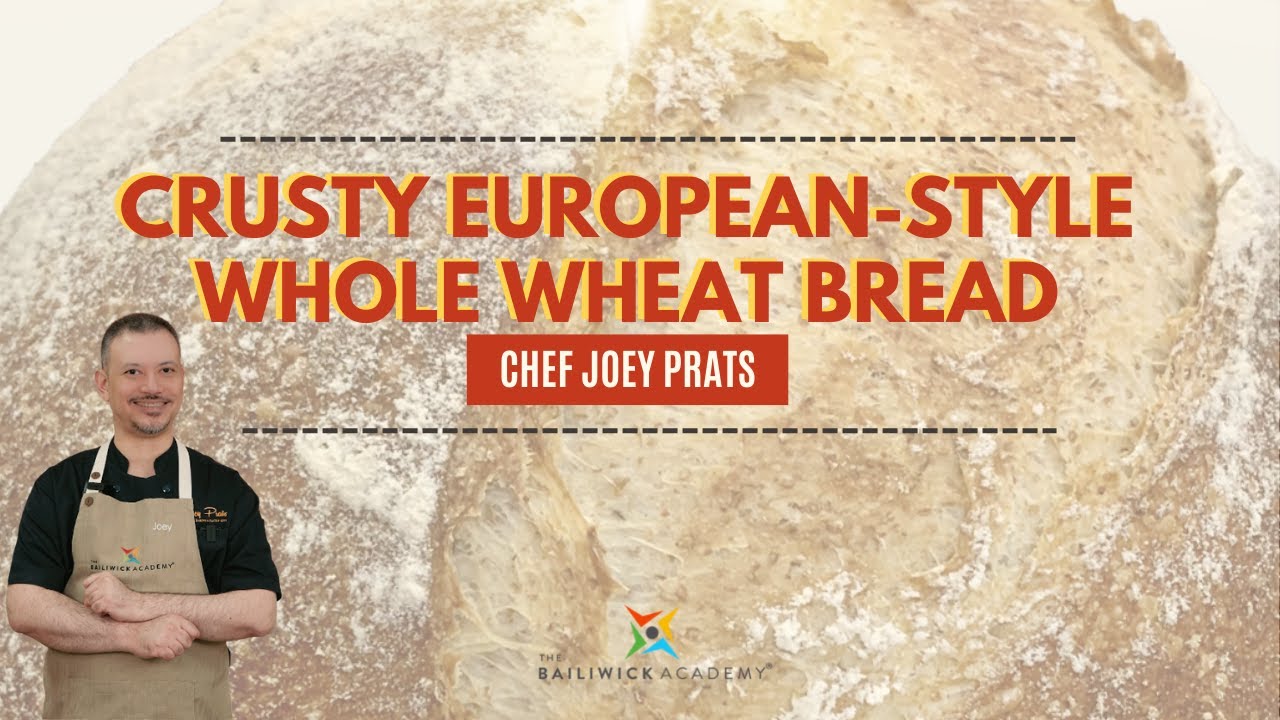 CRUSTY EUROPEAN STYLE WHOLE WHEAT BREAD PREVIEW - YouTube