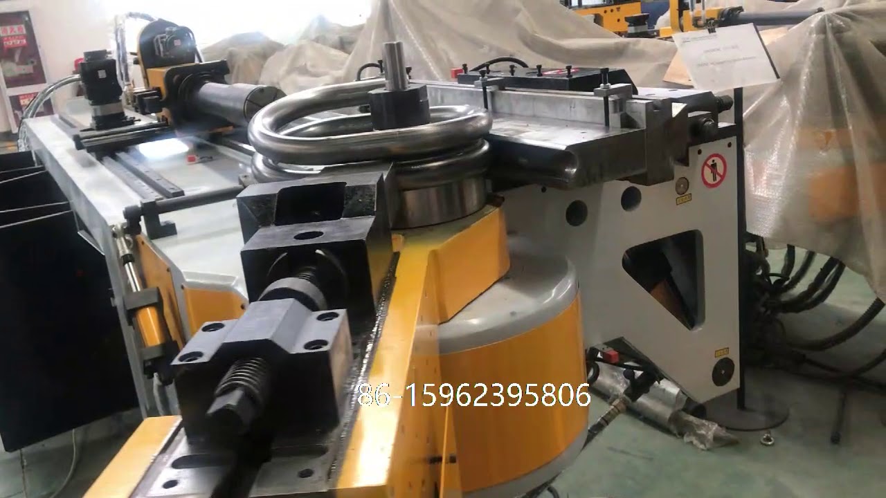 Bend condenser pipe and tube bending machine DW75CNC - YouTube