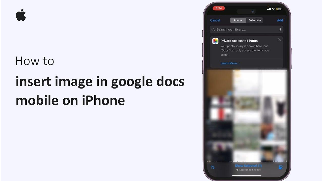 How To Insert Image In Google Docs Mobile On iPhone 2025 | Add Photos To Documents On iPhone ...