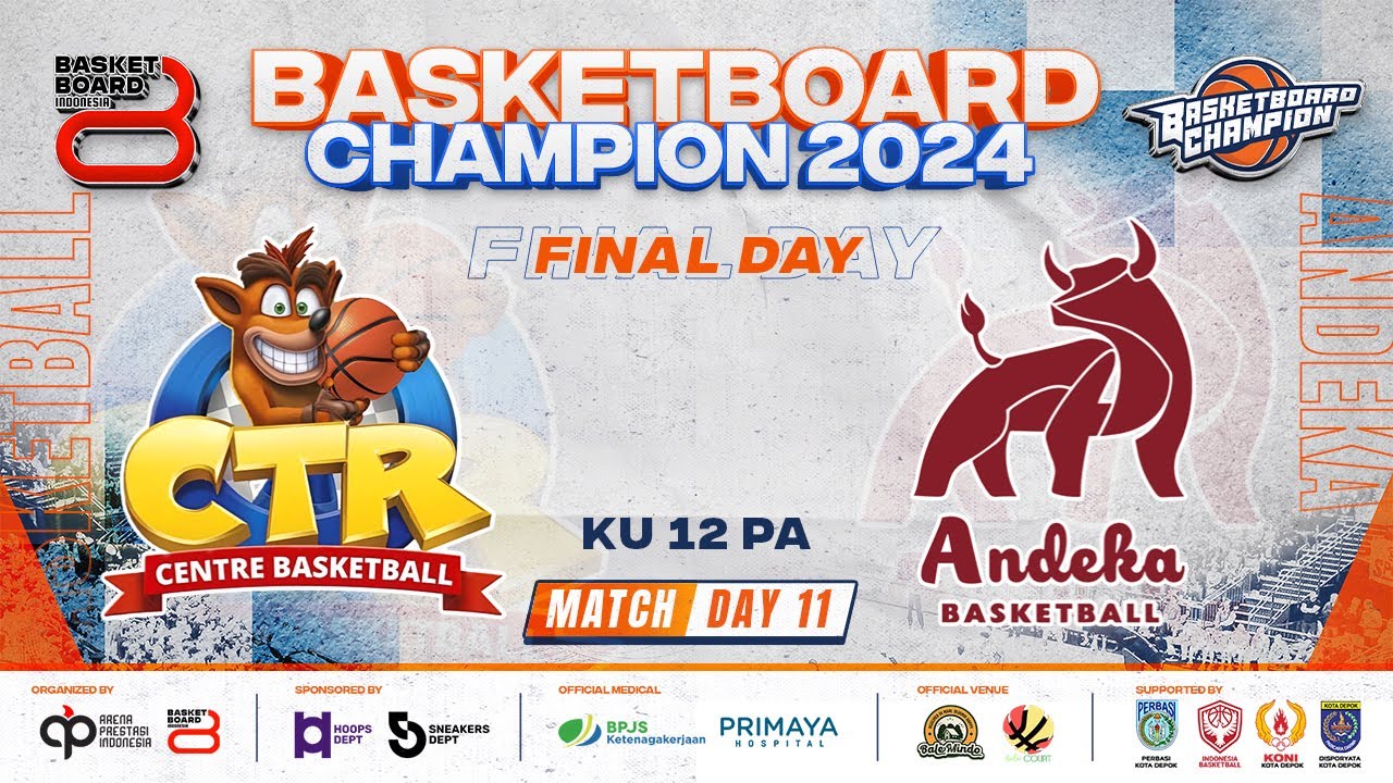 🔴 Live Last Day 11 | FINAL DAY [ Match 3 ] CENTRE BASKETBALL VS ANDEKA ...