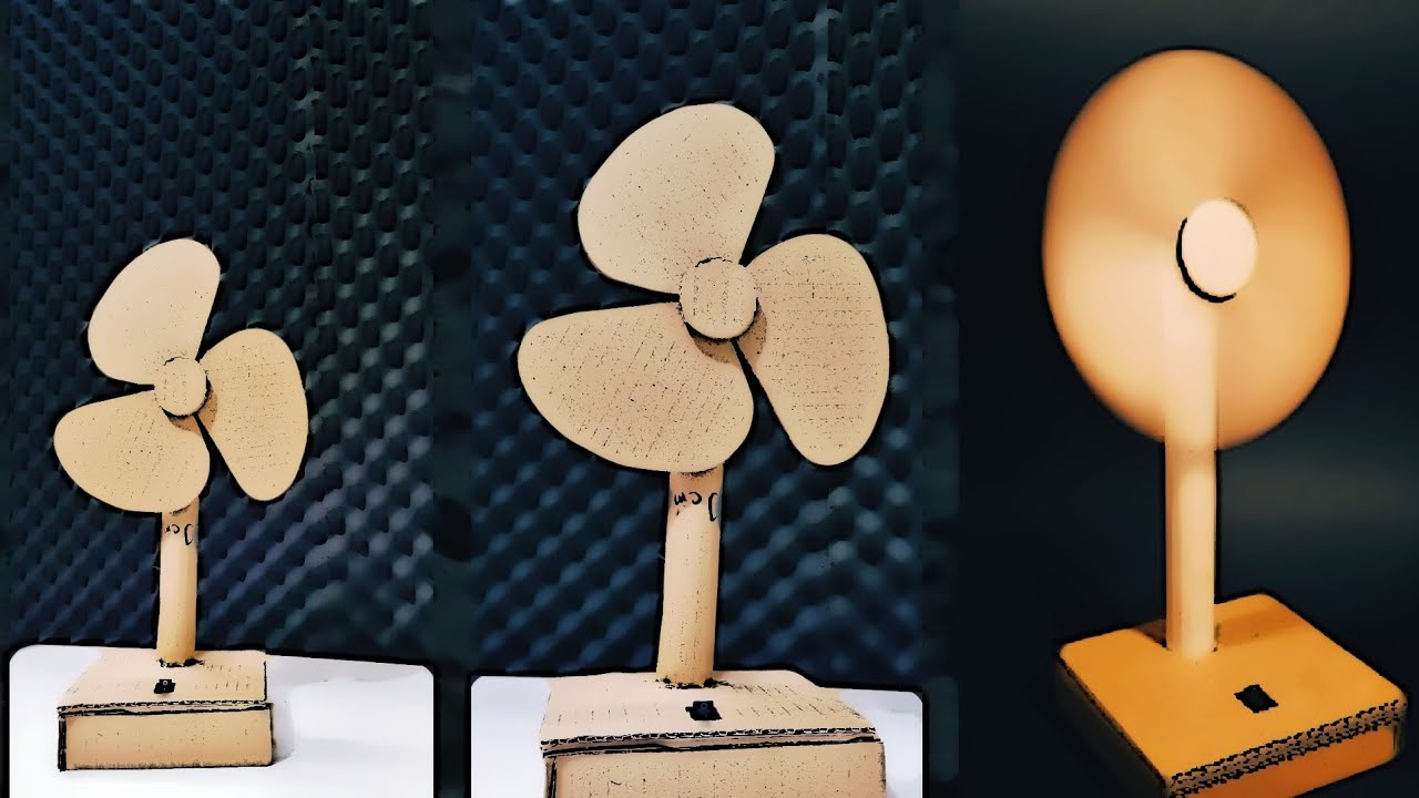 Summer Craft: Table Fan Out of Cardboard at Home - DIY Crafts - YouTube