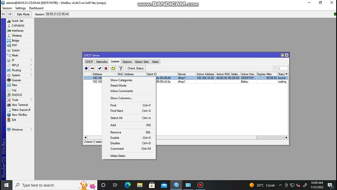 SETTING IP RESERVATION WITH MAKE STATIC - YouTube