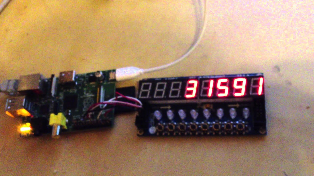 Showing Kiva data for Nerdfighters team on 7 segment display using ...