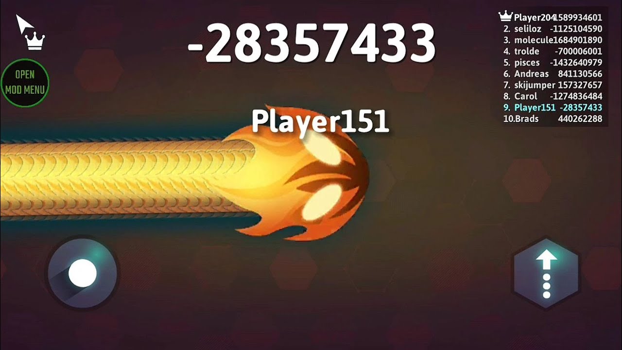 highest score in Snake.io mod menu gameplay #78 - YouTube