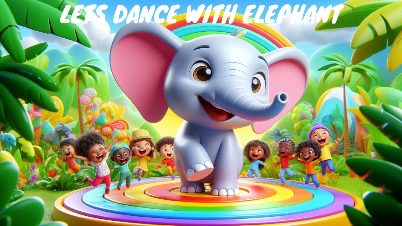 Dancing Baby Elephant : Fun Nursery Rhymes And Kids Songs! || Rainbow ...