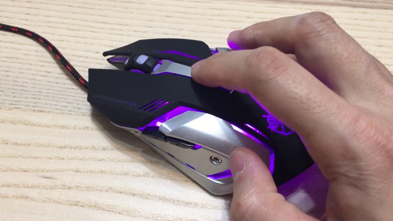 Kinbas VP700 (Black) 電競滑鼠燈光效果 Gaming Mouse Light effect - YouTube
