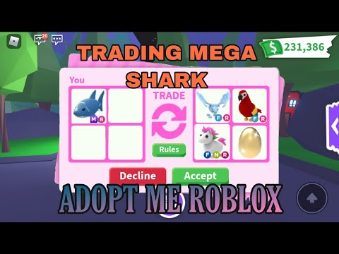 TRADING MEGA SHARK | Adopt me trades (ADOPT ME ROBLOX) - YouTube