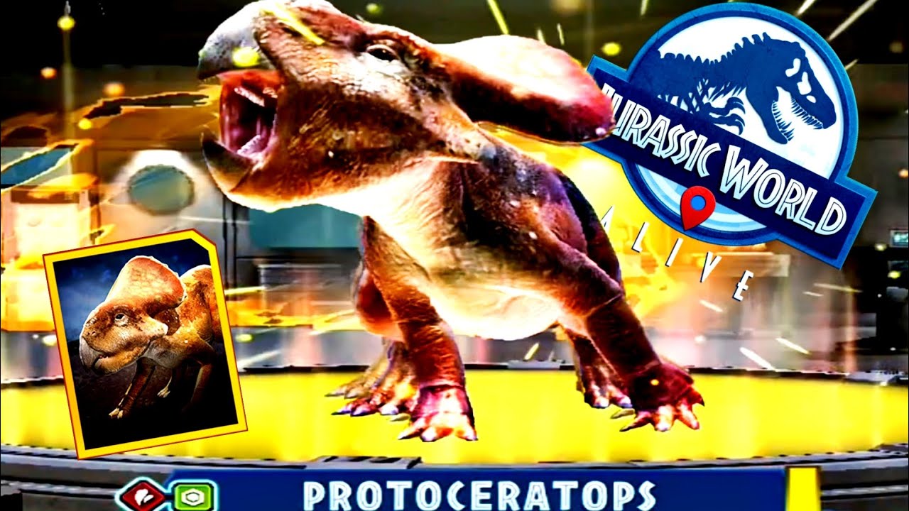 First looks: the epic🔥PROTOCERATOPS 🔥|| Jurassic world alive || V3.8 ...