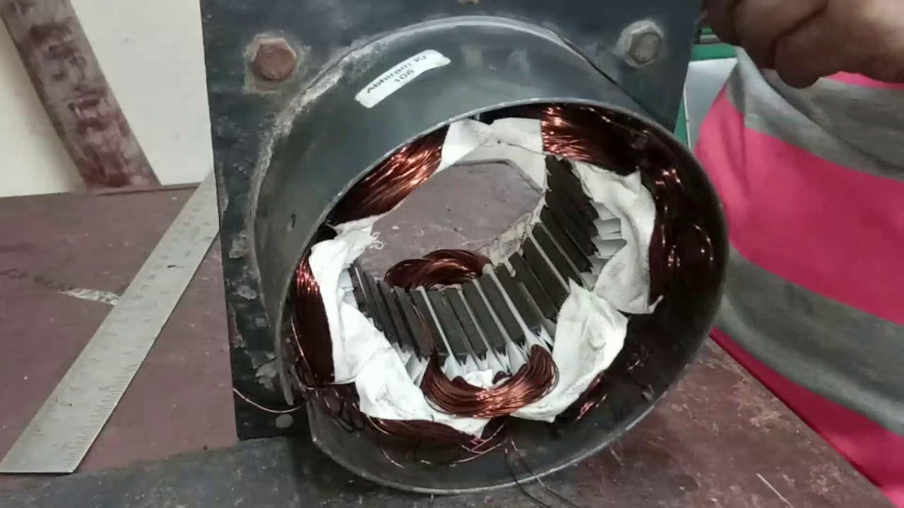 Ac Motor Winding Data || Ac Motor How It Works || Ac Motor winding ...