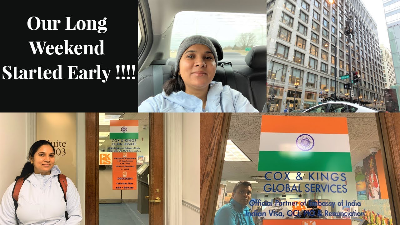Visited Indian Embassy Chicago Downtown~Day in My Life~Hope you Relate ...