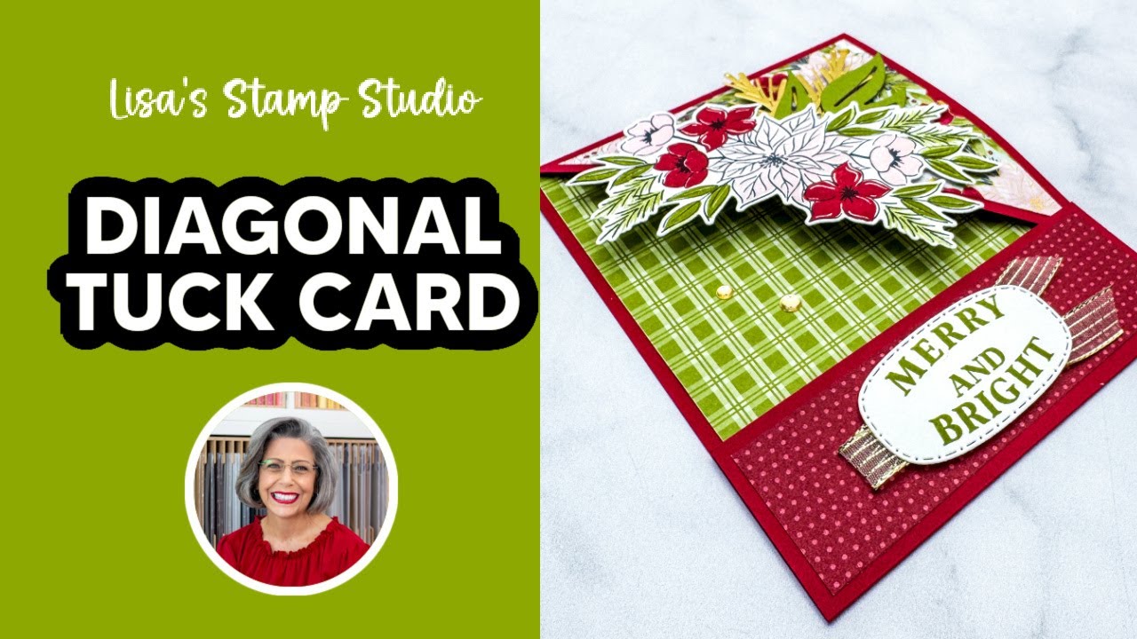 Make This Diagonal Card For the Holidays | Handmade Christmas Card ...