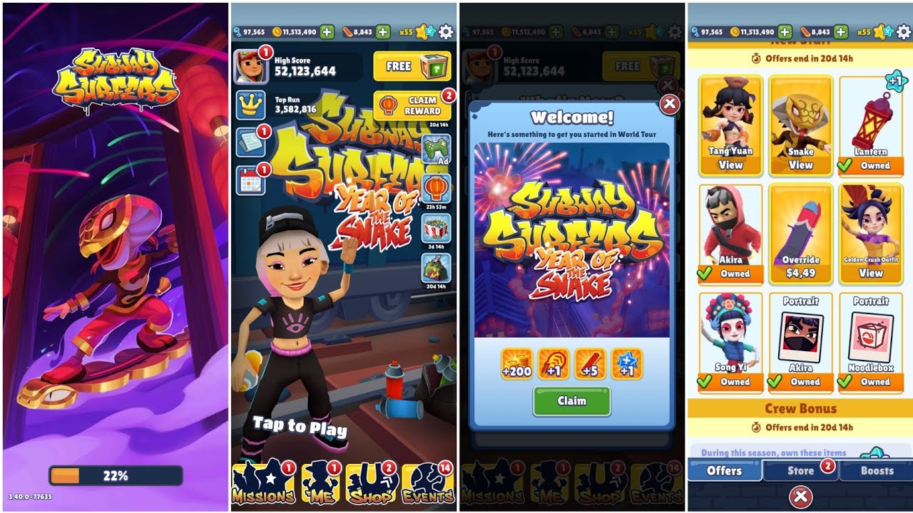 Welcome New Updated : Subway Surfers Year of The Snake - Subway Surfers ...