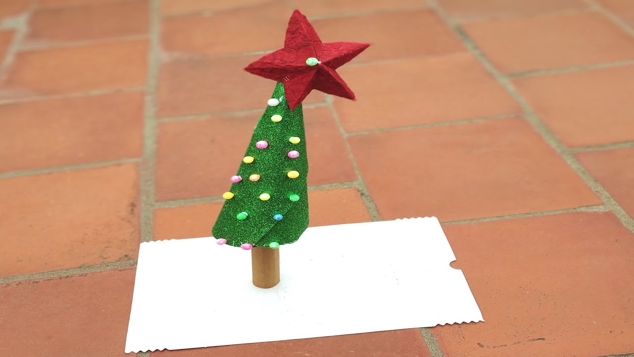 DIY 3D Paper Christmas Tree - Simple Craft ideas - YouTube