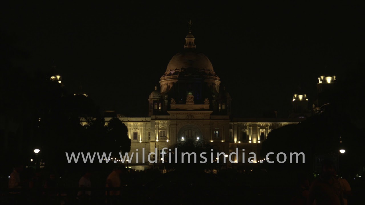 Victoria Memorial At Night