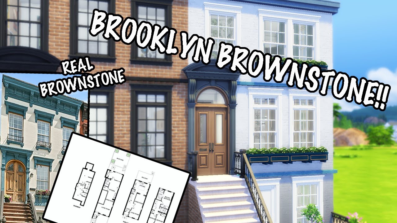 i build a real brooklyn brownstone in The Sims 4 - YouTube