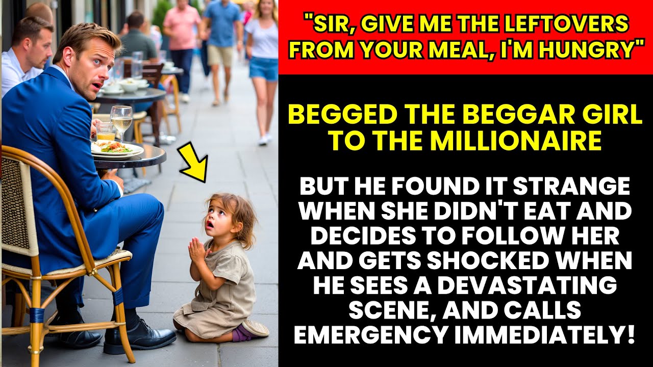 "SIR, CAN I HAVE THE LEFTOVERS FROM YOUR MEAL" BUT HE NOTICES SOMETHING ...