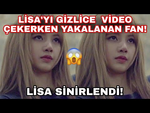 Lisa'yı gizlice videoya çekerken yakalanan fan! Lisa sinirlendi!😠