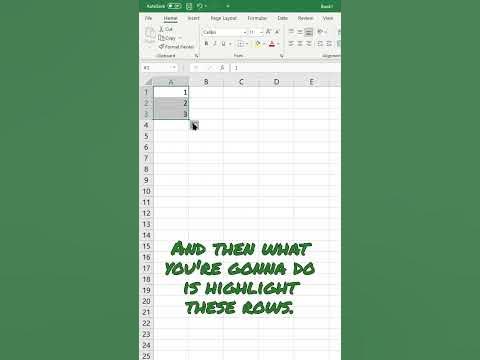 How to Auto Number Rows in Excel - YouTube