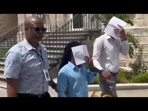 Remy Rock and Jerry Husbands heading to see Magistrate Ian Weekes ...