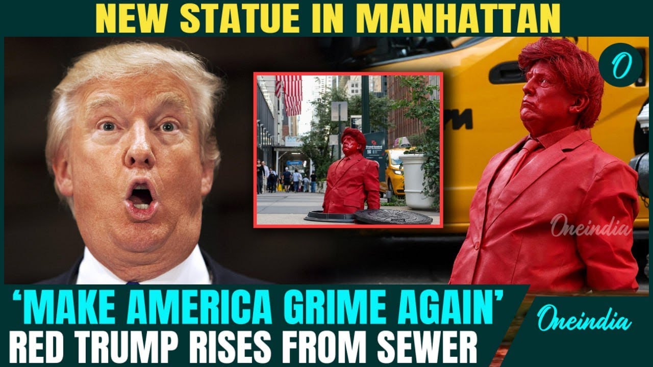 US Breaking: Red Trump Rises From Manhattan Sewers | French Artist ...