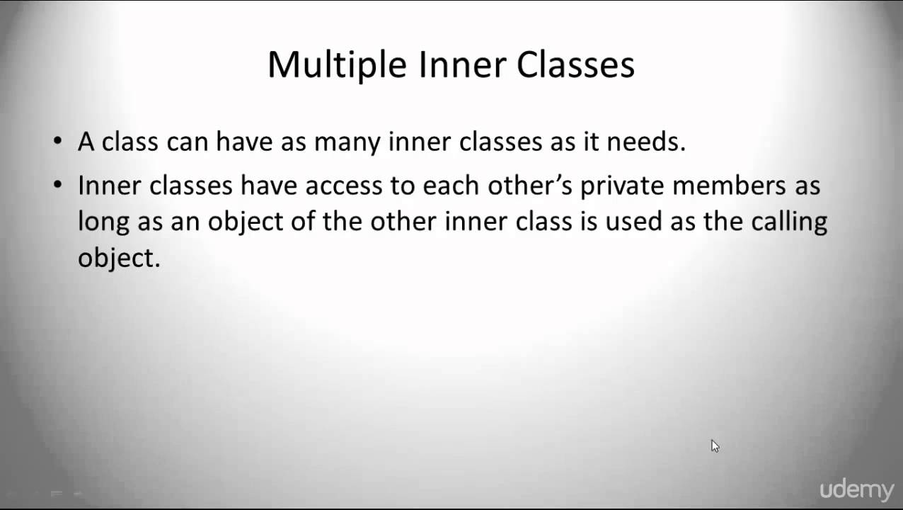 004 Inner Class / Java Programming from Zero to Hero The Complete ...