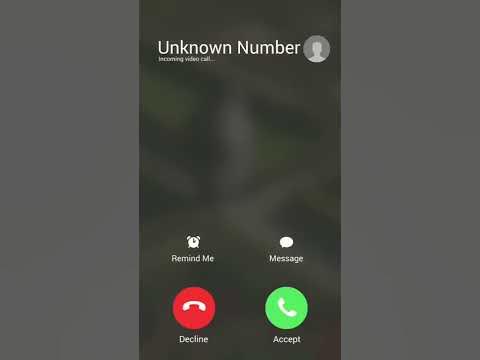 Unknown number. - YouTube