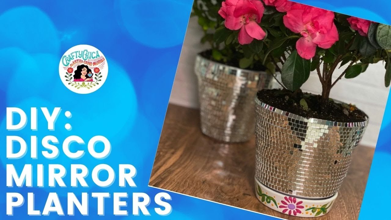 DIY Disco Flower Pots! - YouTube