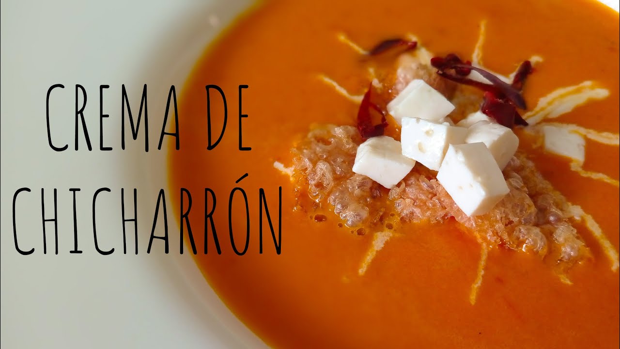 CREMA DE CHICHARRÓN (Deliciosa) (Crema sabor chicharrón de cerdo) - YouTube