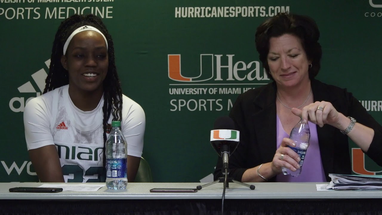 Katie Meier and Beatrice Mompremier | Post Game Presser vs. Pittsburgh ...