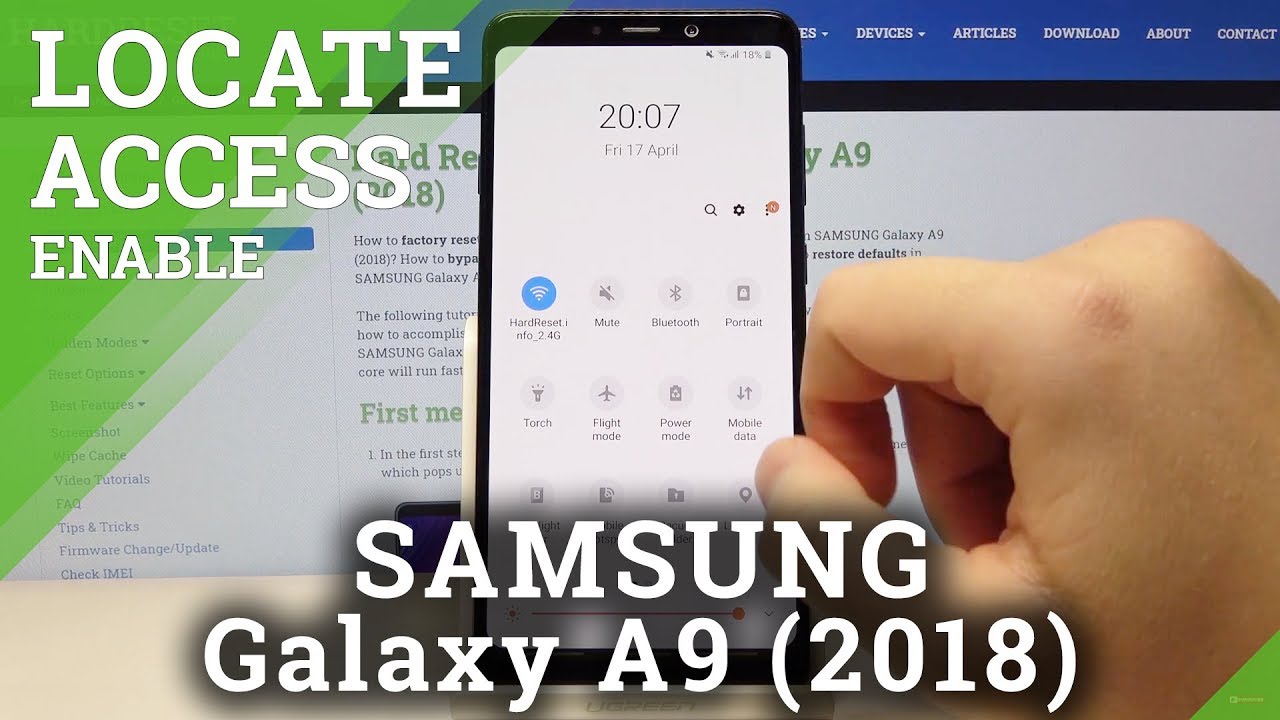 How to Turn Off Location in SAMSUNG Galaxy A9 2018 – Hide Localization ...