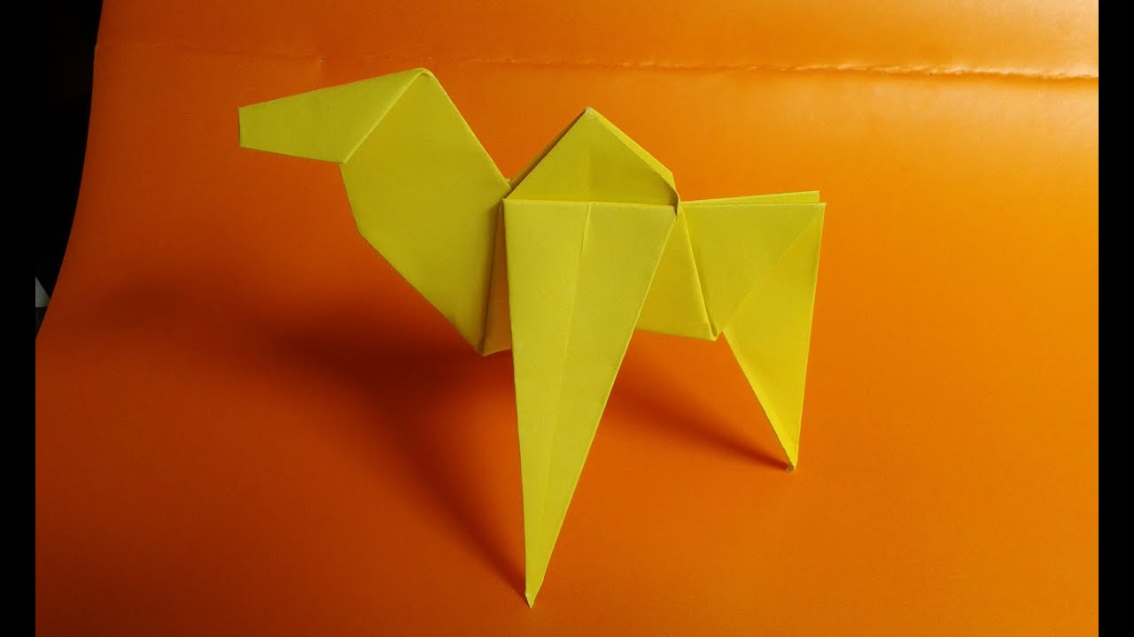 how to make paper camel origami - YouTube