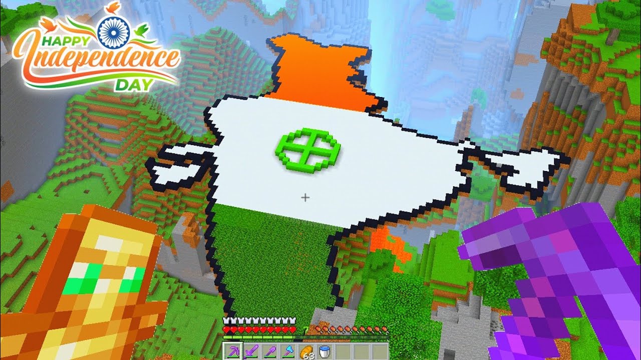 Minecraft Independence Day 🇮🇳 With Minecraft||| - YouTube