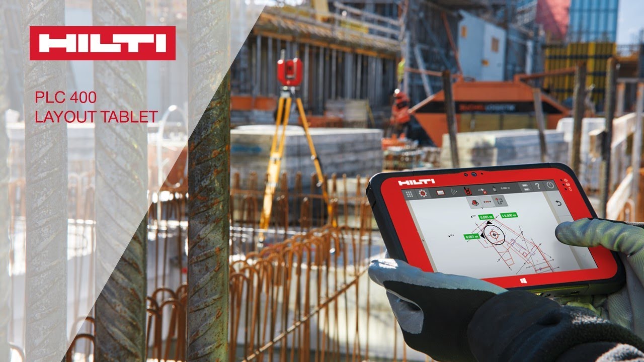 Rugged Field Tablet : Hilti PLC 400 Layout Tablet - YouTube