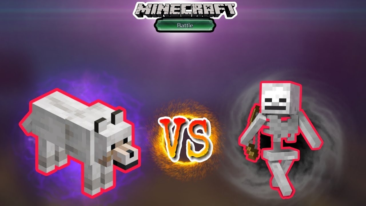 BATTLE WOLF 🐺 V/S SKELETON 💀 | MINECRAFT ⛏️ FIGHT ZONE. - YouTube
