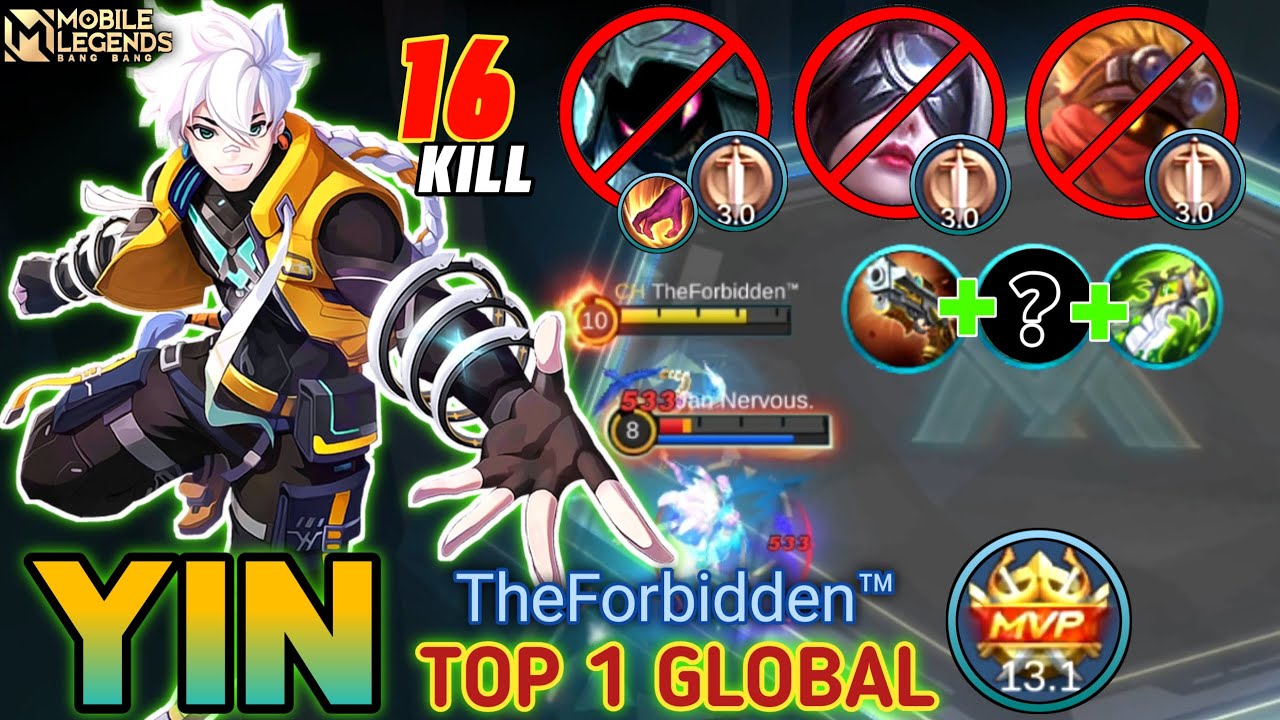 16 KILL!! YIN VS BARATS SIDE LANE, YIN BEST BUILD 2023 - Top 1 Global ...