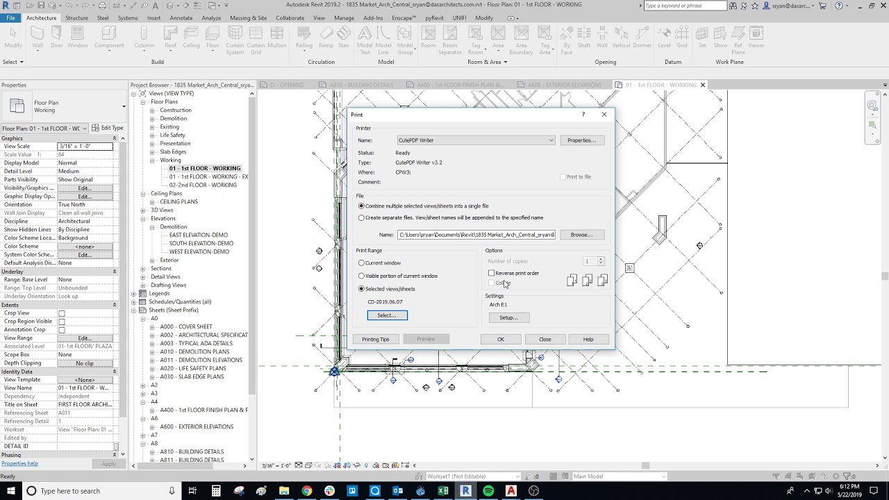 How to Print in Revit - YouTube