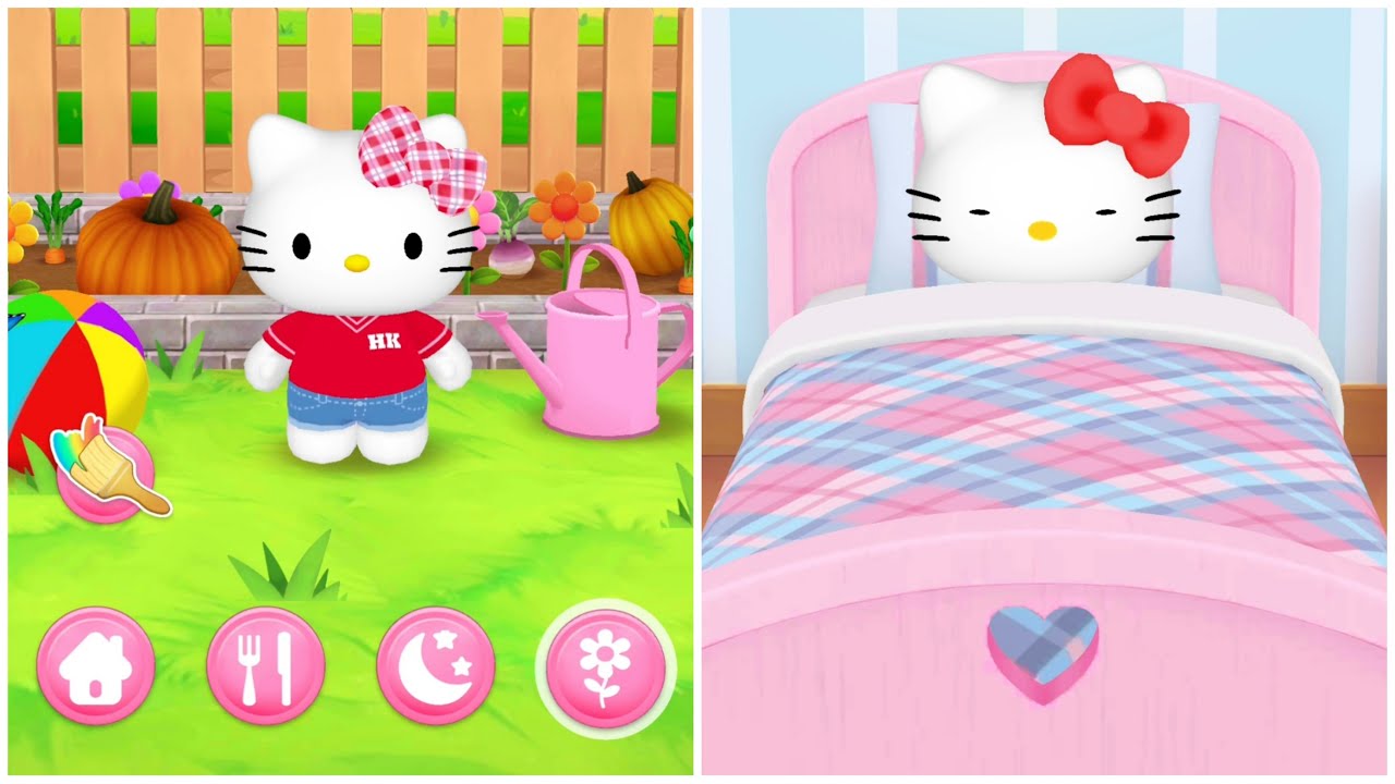 TALKING HELLO KITTY FUNNY GAME #3 | BEST CUTE GAME FOR KIDS | ANDROID ...