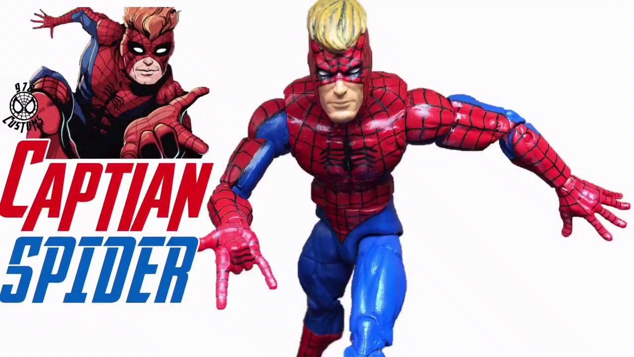 Custom marvel legends Spider-Man - Captain spider/Flash Thompson - YouTube