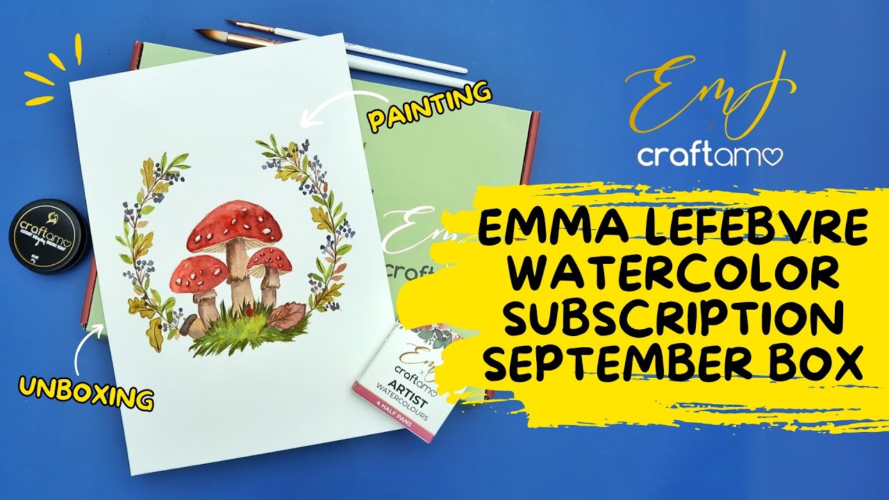 Unboxing Emma Lefebvre Watercolor Subscription Box *September ...