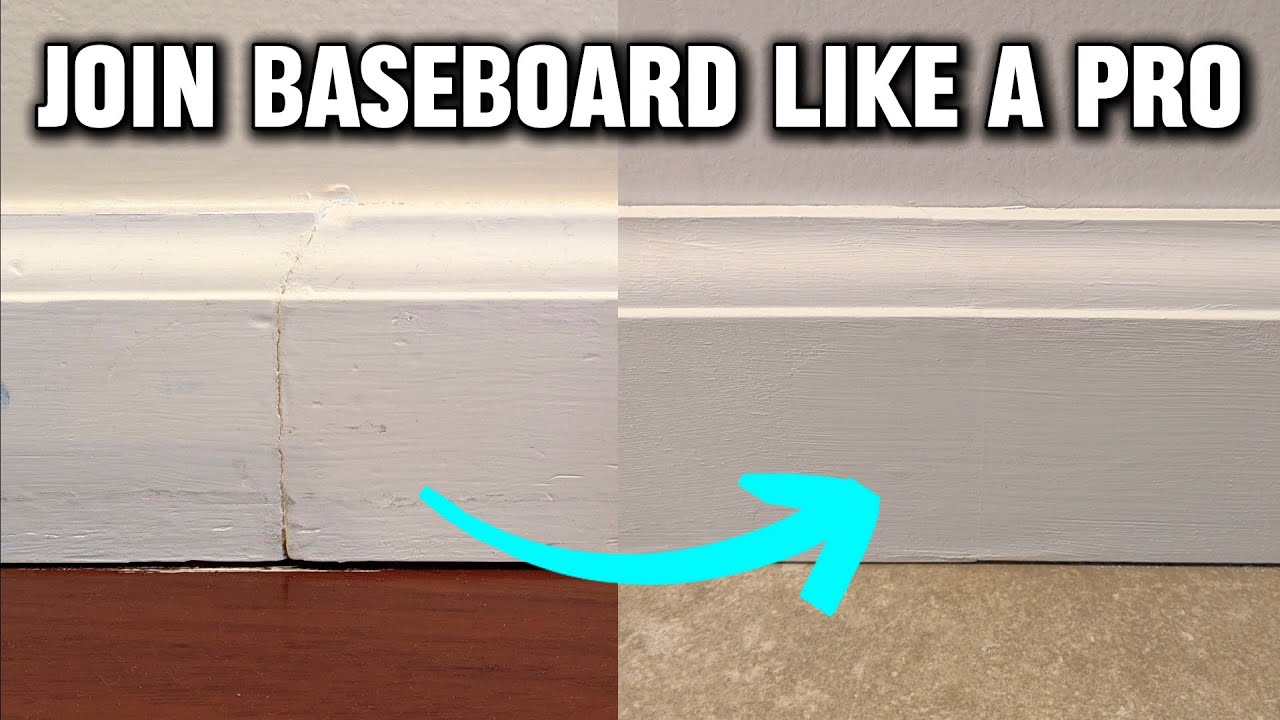 How to Combine Two Pieces of Baseboard Molding (scarf joint) - YouTube