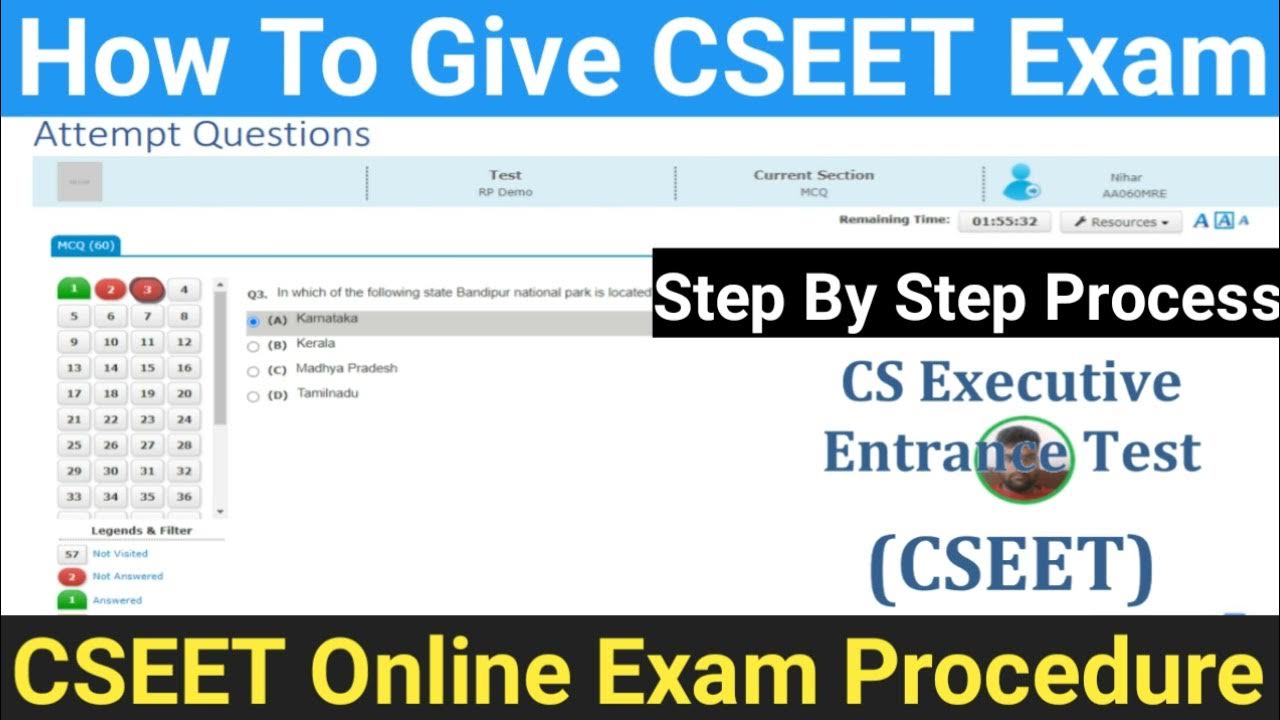 CSEET November 2024 Online Exam Procedure | How To Give CSEET Exam ...