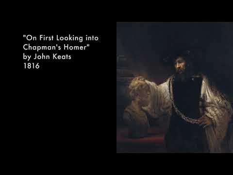 John Keats, On First Looking into Chapman's Homer - YouTube