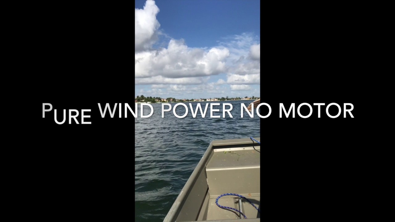 JON BOAT WITH SAIL!! - YouTube