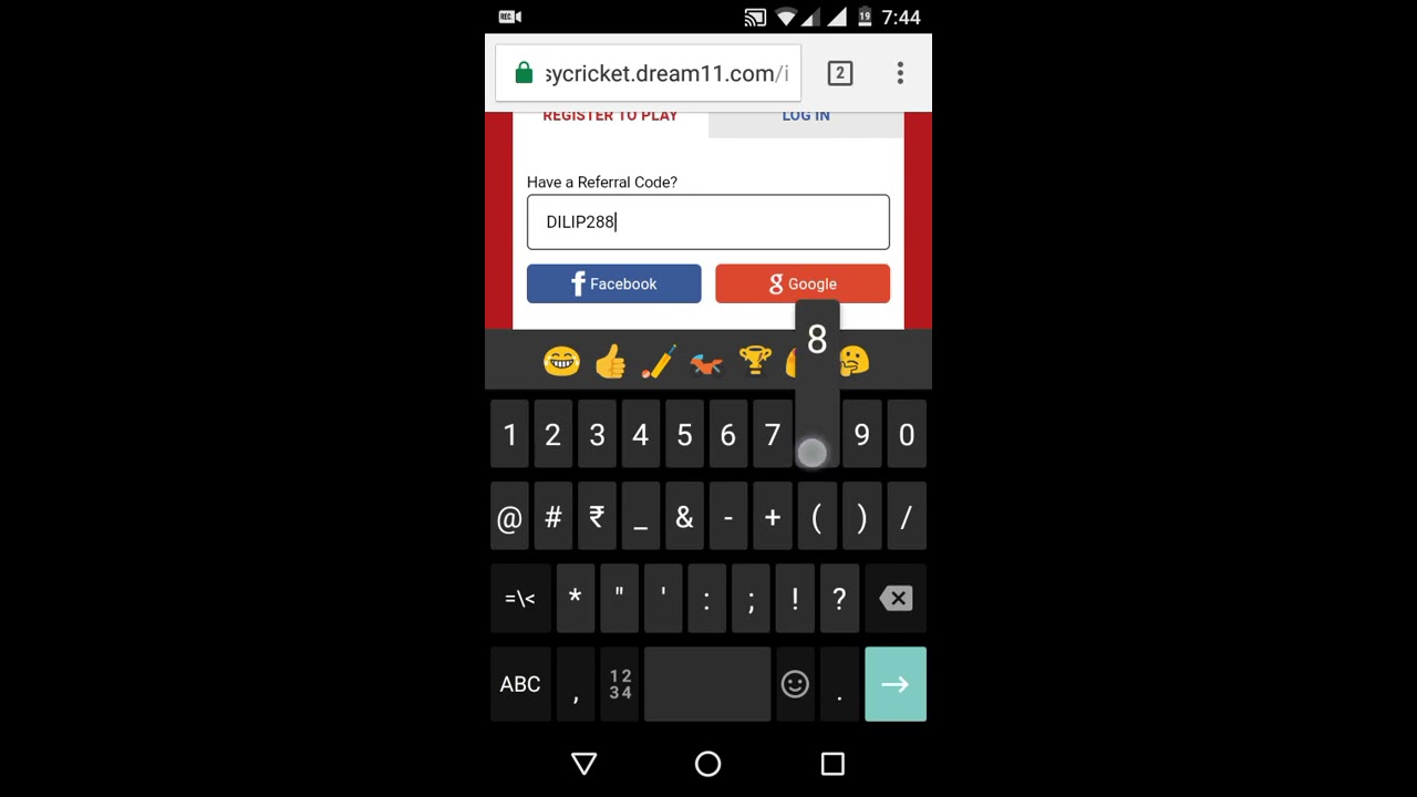 DREAM11. How to create Dream11 account by code DILIP2888TU - YouTube