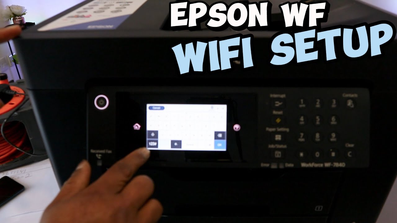 How to Connect Epson WF To WIFI Network with A Computer - YouTube